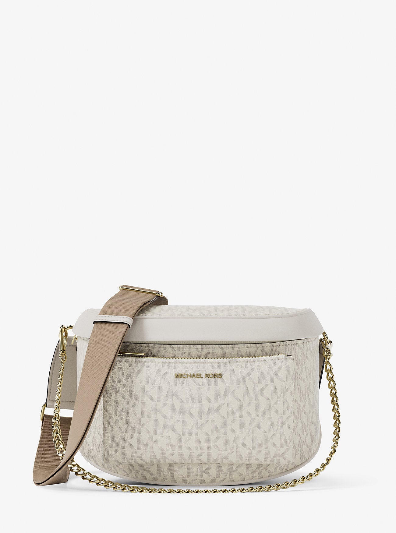 Micheal Kors Slater Medium Signature Logo Sling Pack Lt Crm Multi – Kicks Machine