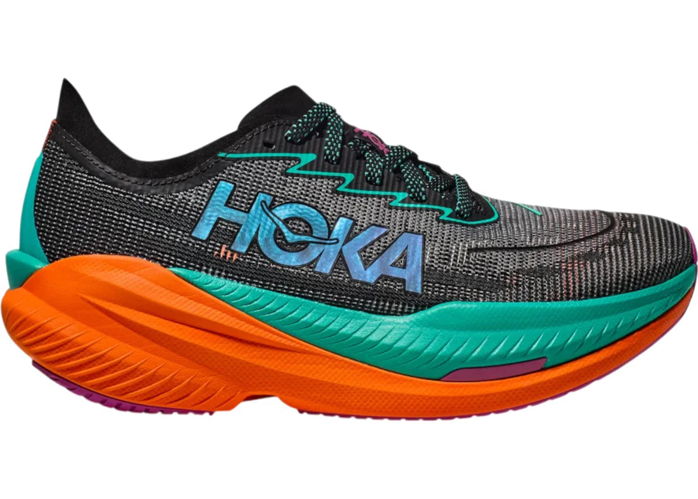 Hoka One One Mach X 2 Black Electric Aqua – Kicks Machine