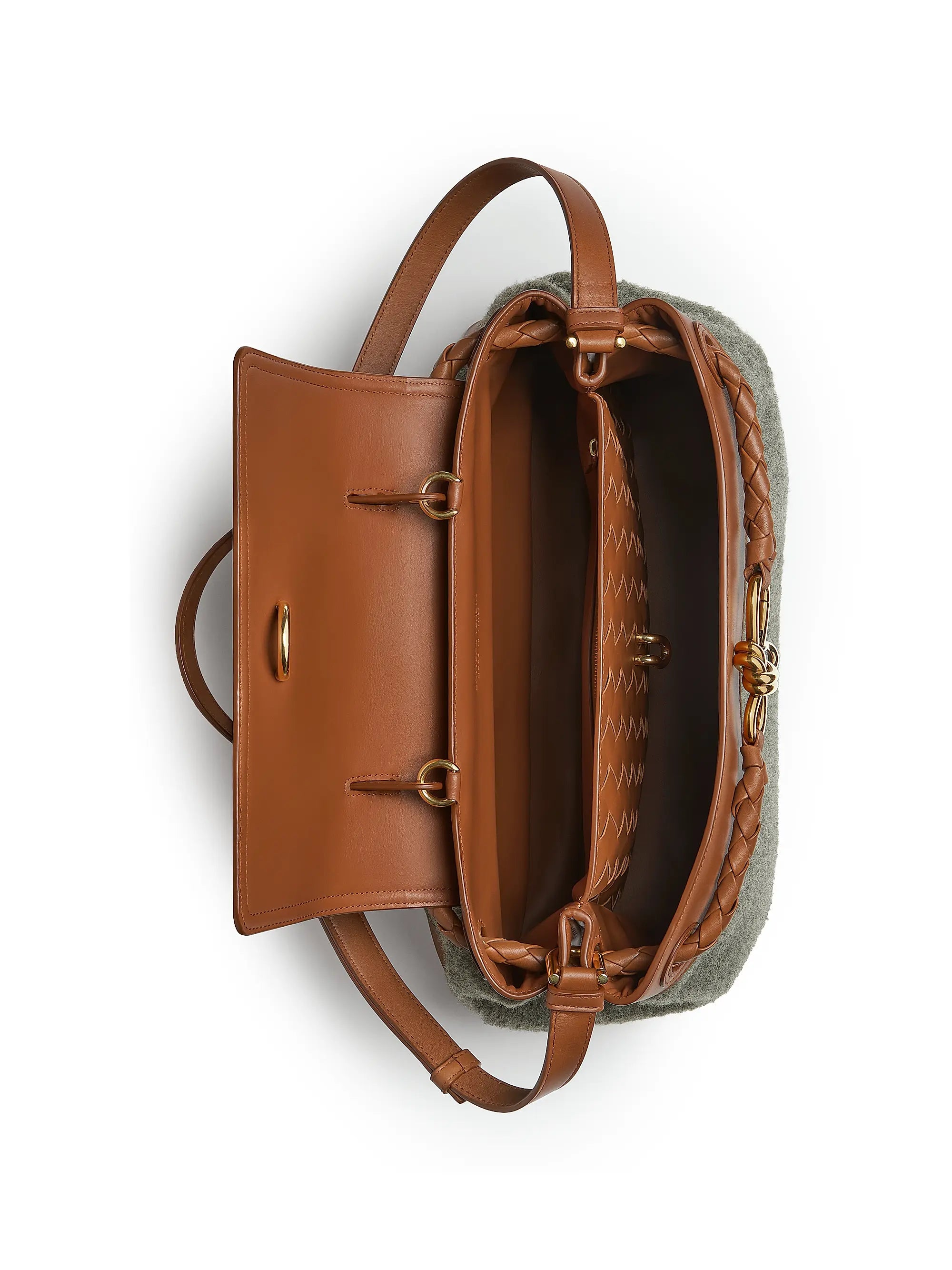 Bottega Veneta Medium Two-Tone Top Handle Bag – Kicks Machine