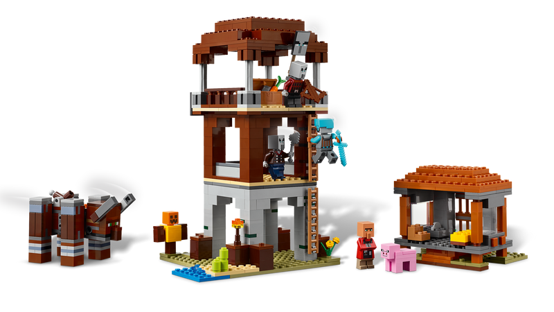 Lego The Pillager Outpost and Ravager – Kicks Machine
