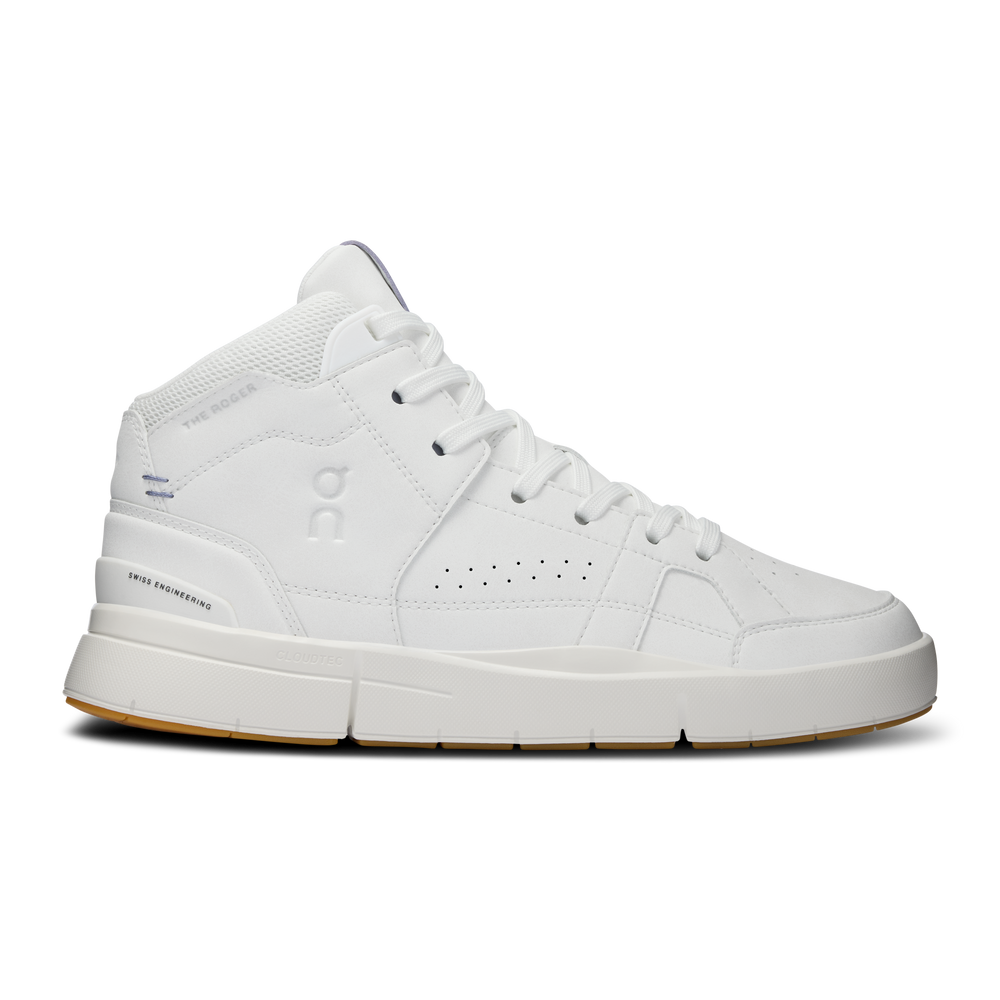 On The Roger Clubhouse Mid White Feather (Women'S) – Kicks Machine
