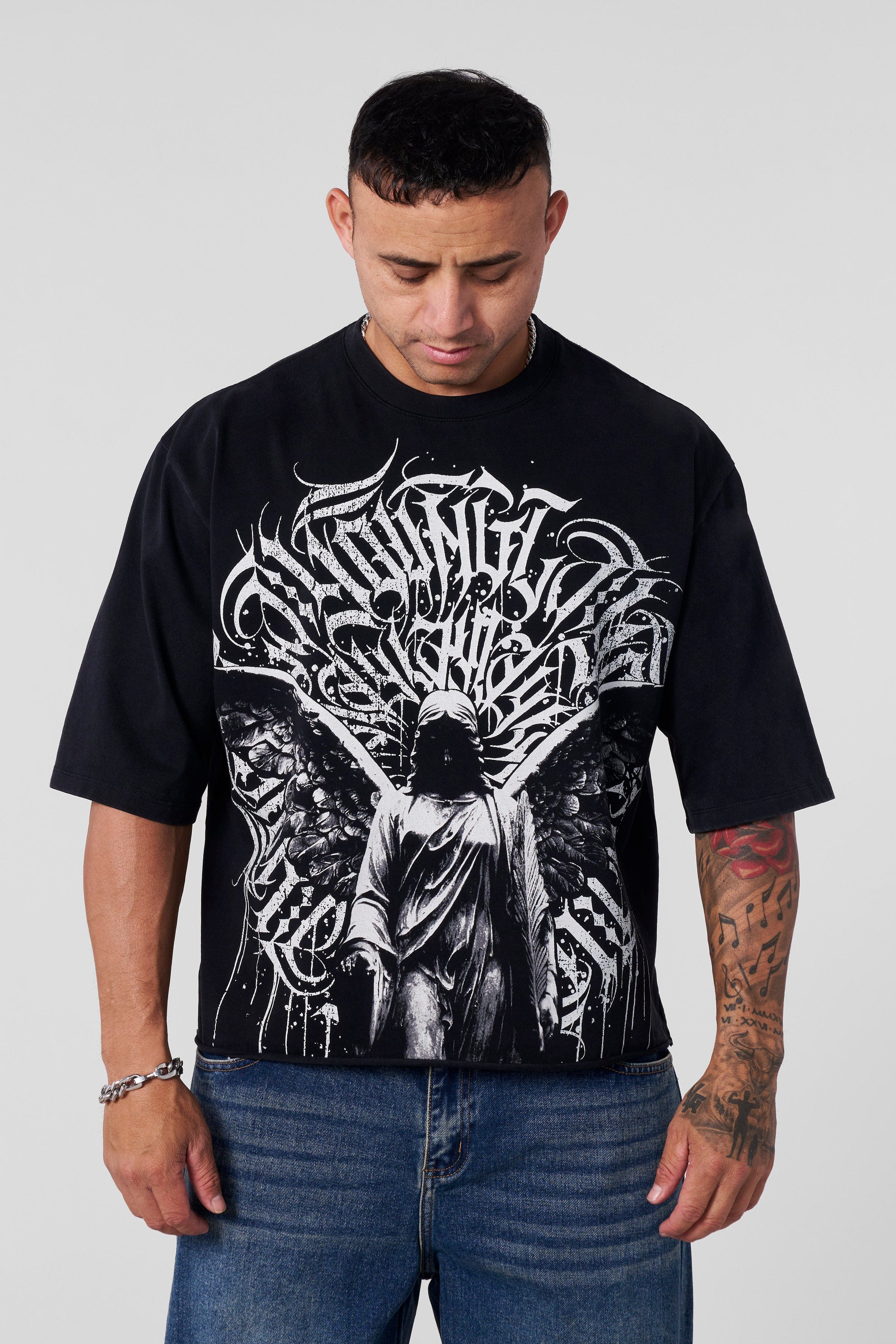 YoungLA 4053 - Reaper Tees Black Wash – Kicks Machine