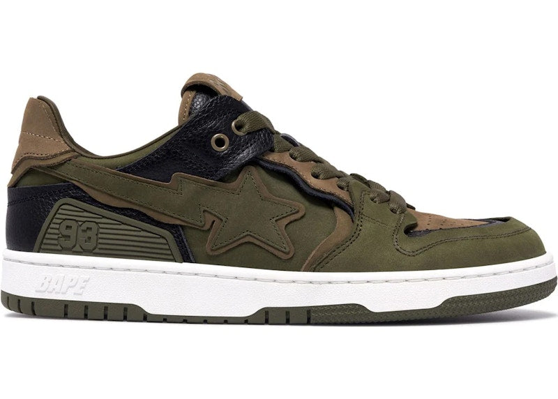 A Bathing Ape Sk8 Sta #6 Olive Drab – Kicks Machine