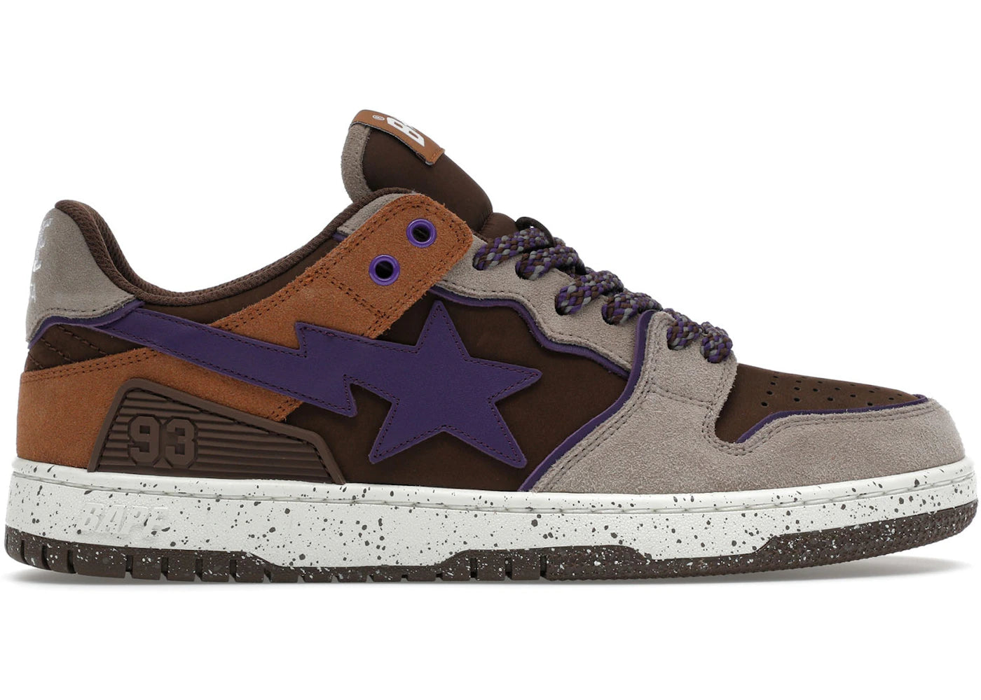A Bathing Ape Sk8 Sta #7 M2 Brown Purple – Kicks Machine