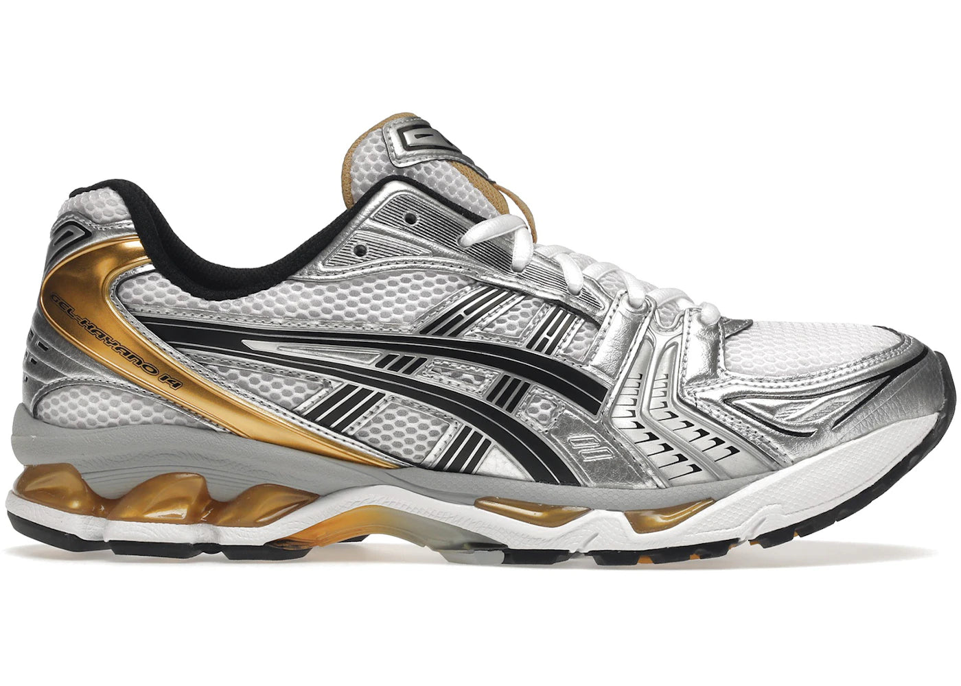 Asics Gel-Kayano 14 White Pure Gold – Kicks Machine