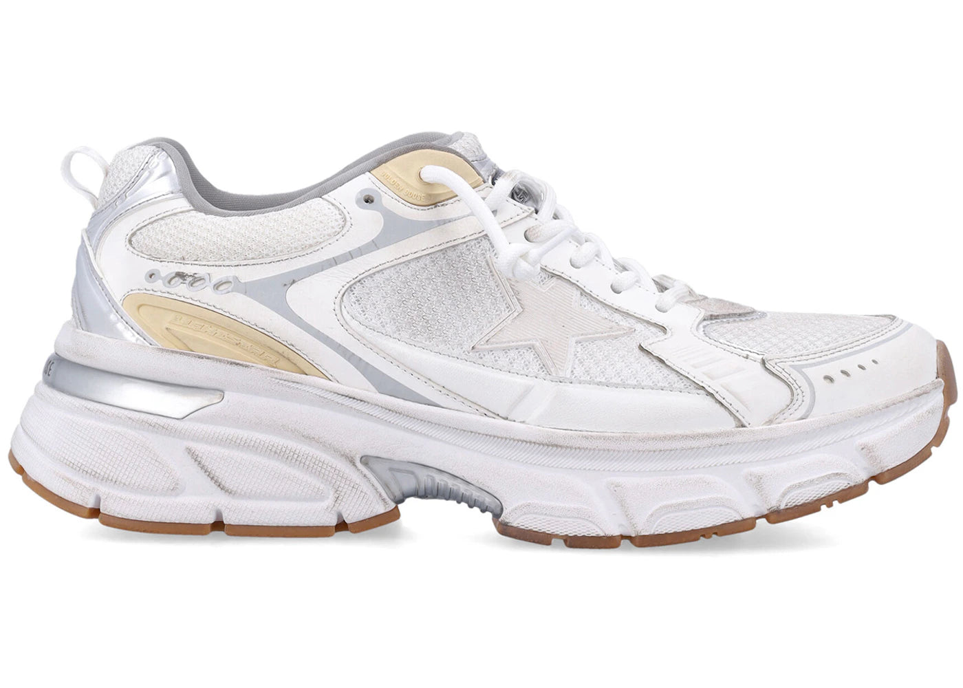 Golden Goose Lightstar White Gold – Kicks Machine