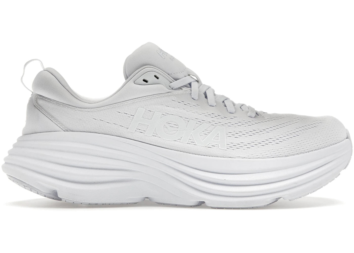 Hoka One One Bondi 8 Triple White – Kicks Machine