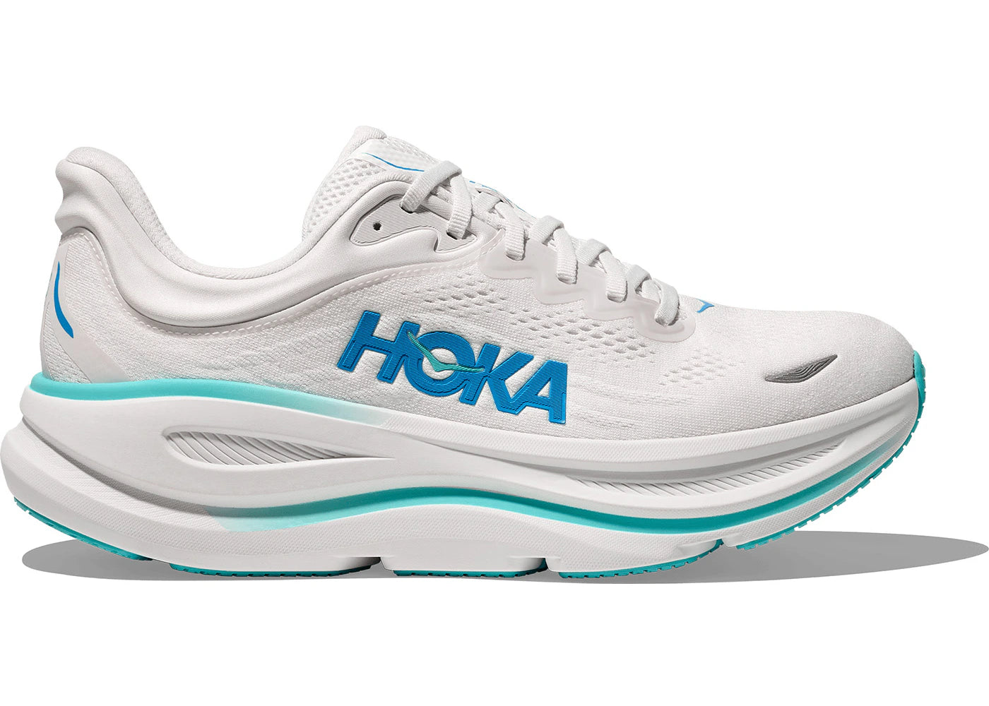 Hoka One One Bondi 9 White Hoka Blue – Kicks Machine