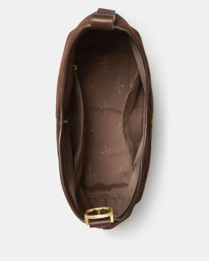 KateSpade 454 Suede Large Shoulder Bag Hot Fudge – Kicks Machine