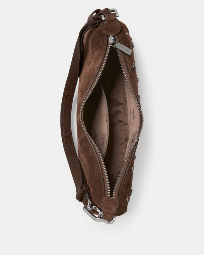 KateSpade Kayla Suede Studs Large Shoulder Bag Hot Fudge – Kicks Machine