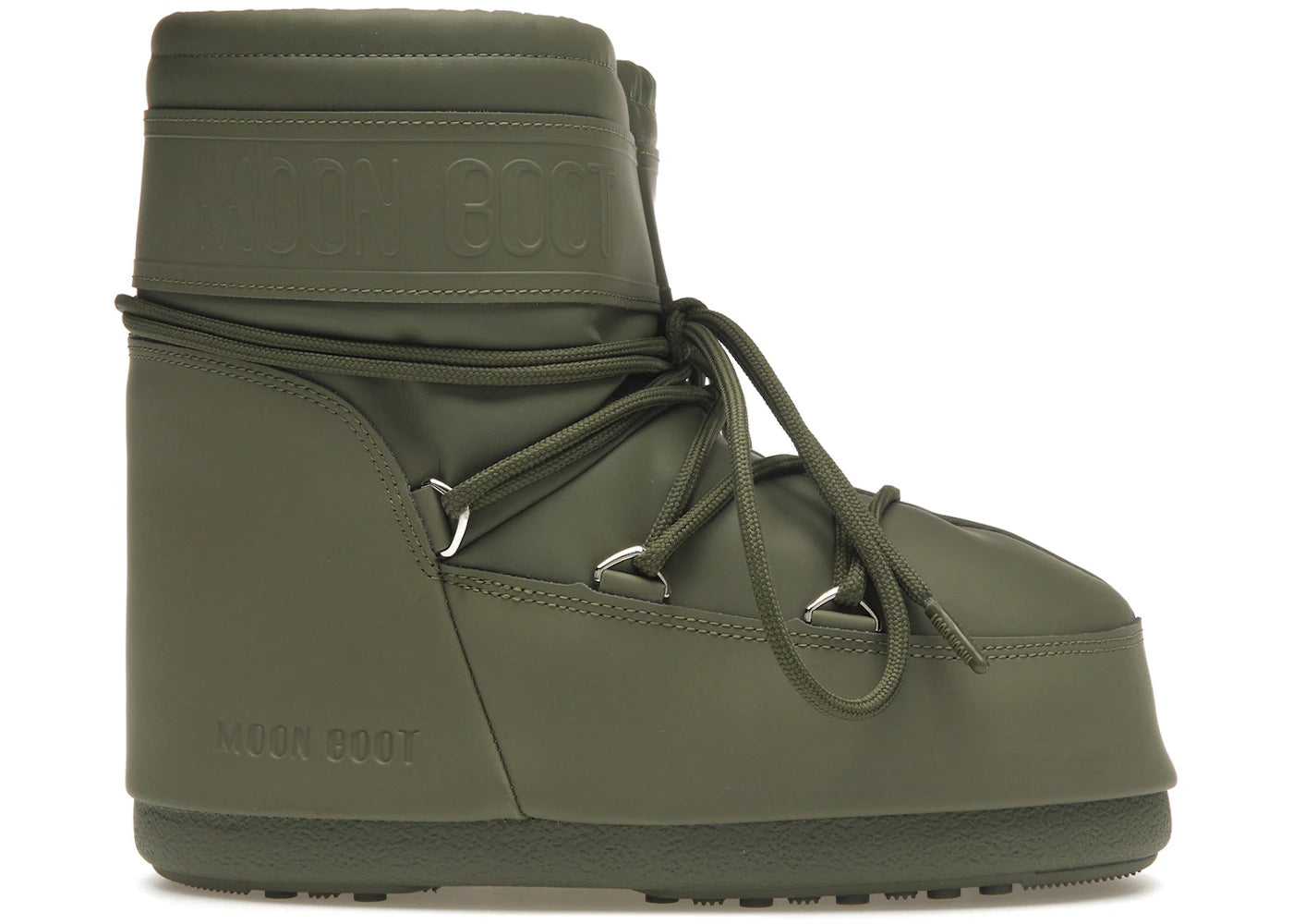Moon Boot Icon Rubber Low Boot Khaki – Kicks Machine
