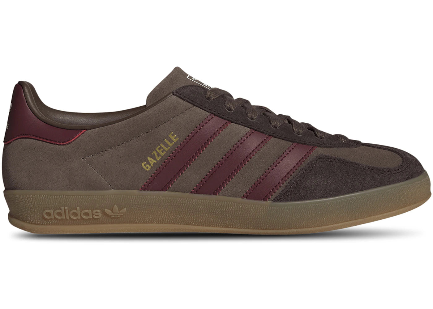 Adidas Gazelle Indoor Earth Strata Shadow Red – Kicks Machine
