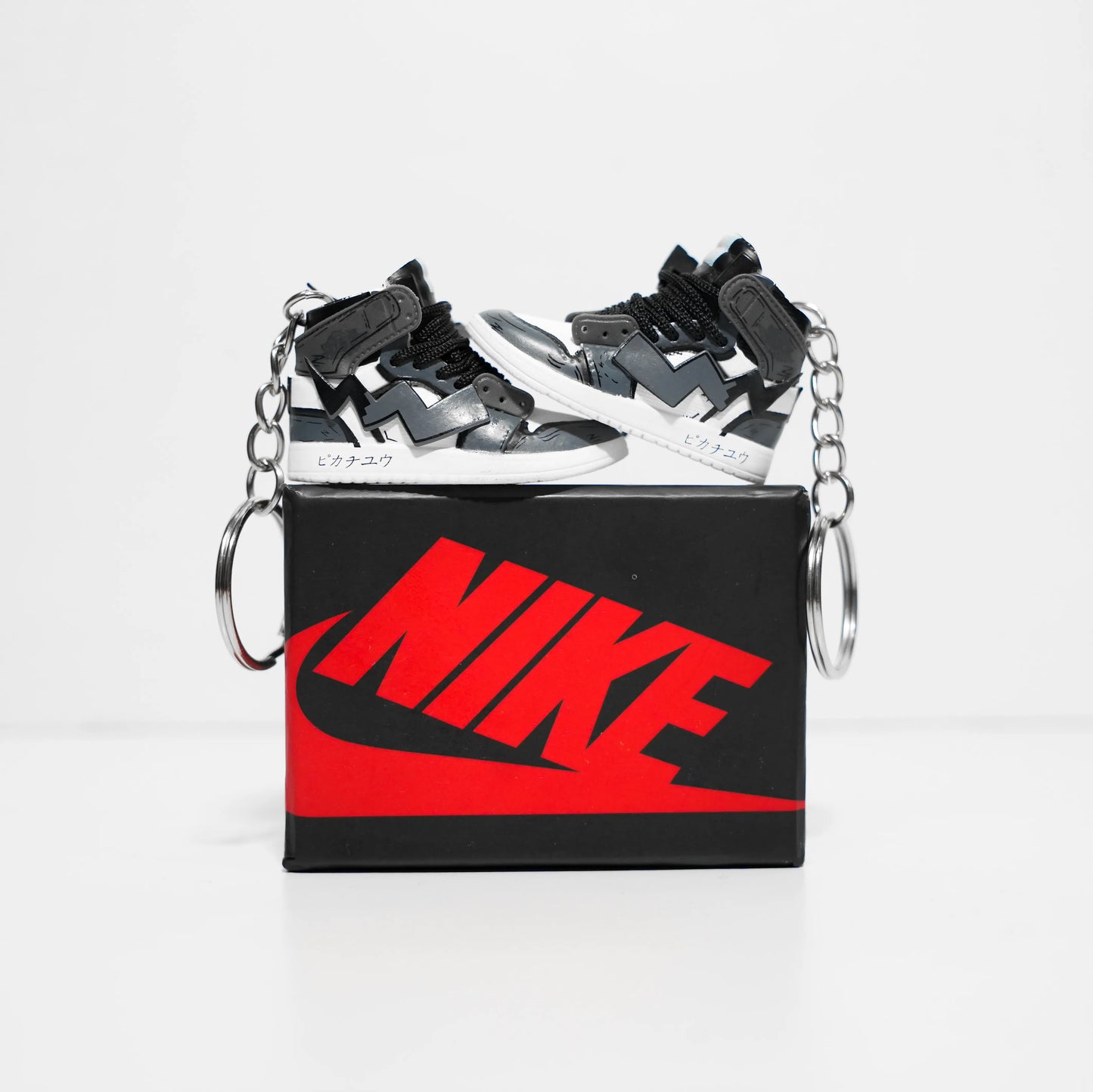 3D Sneaker Keychain With Box - Black Pikachu Pokemon Inspired – Kicks ...