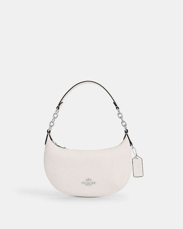 Coach Mini Payton Bag Pebbled Leather-Silver-Chalk – Kicks Machine