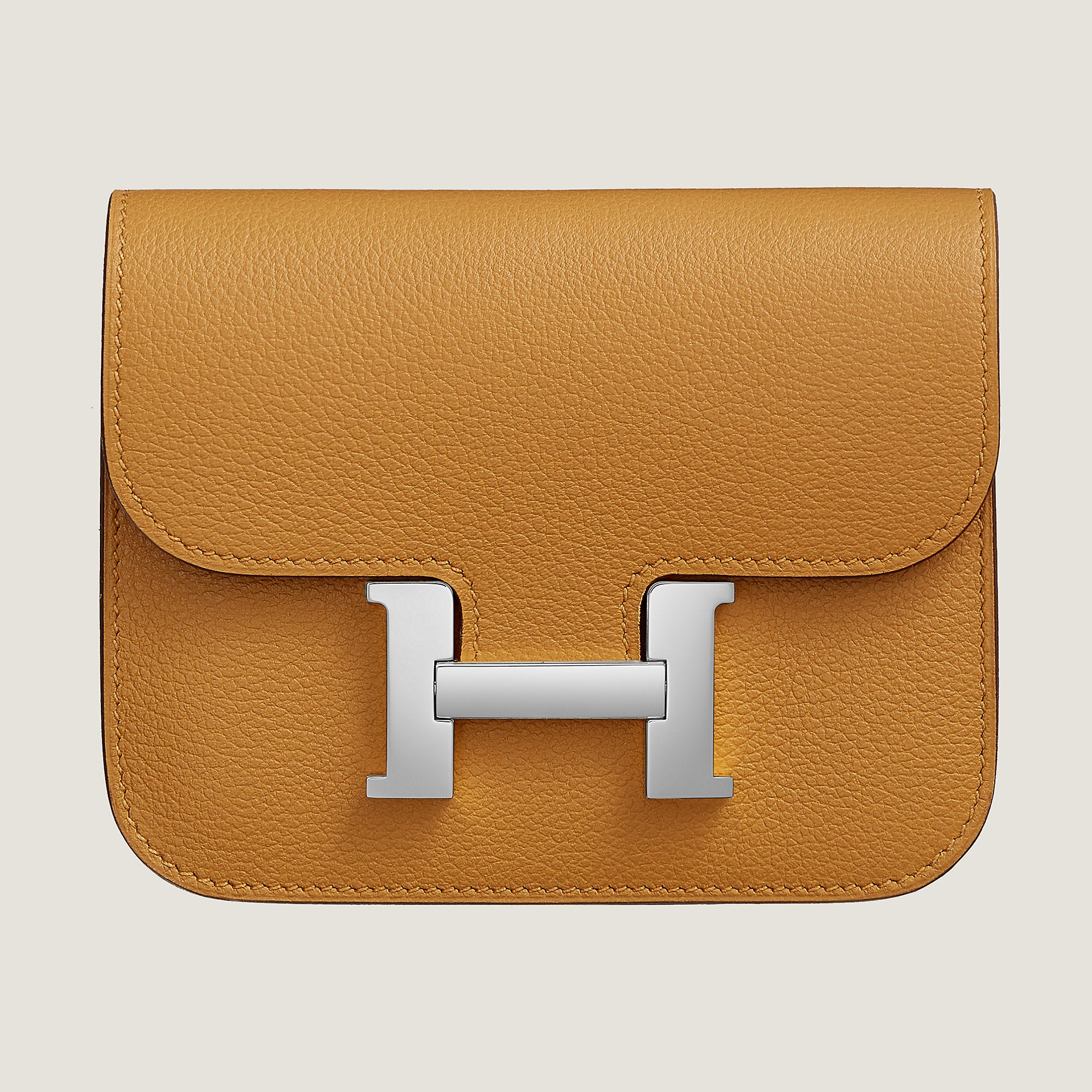 Wallet in Ever calfskin - "H" closure - Removable change purse with zip ...