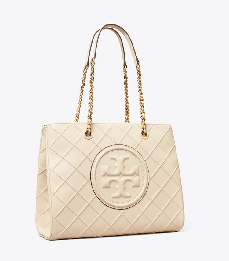 Tory Burch Fleming Soft Chain Tote New Cream – Kicks Machine